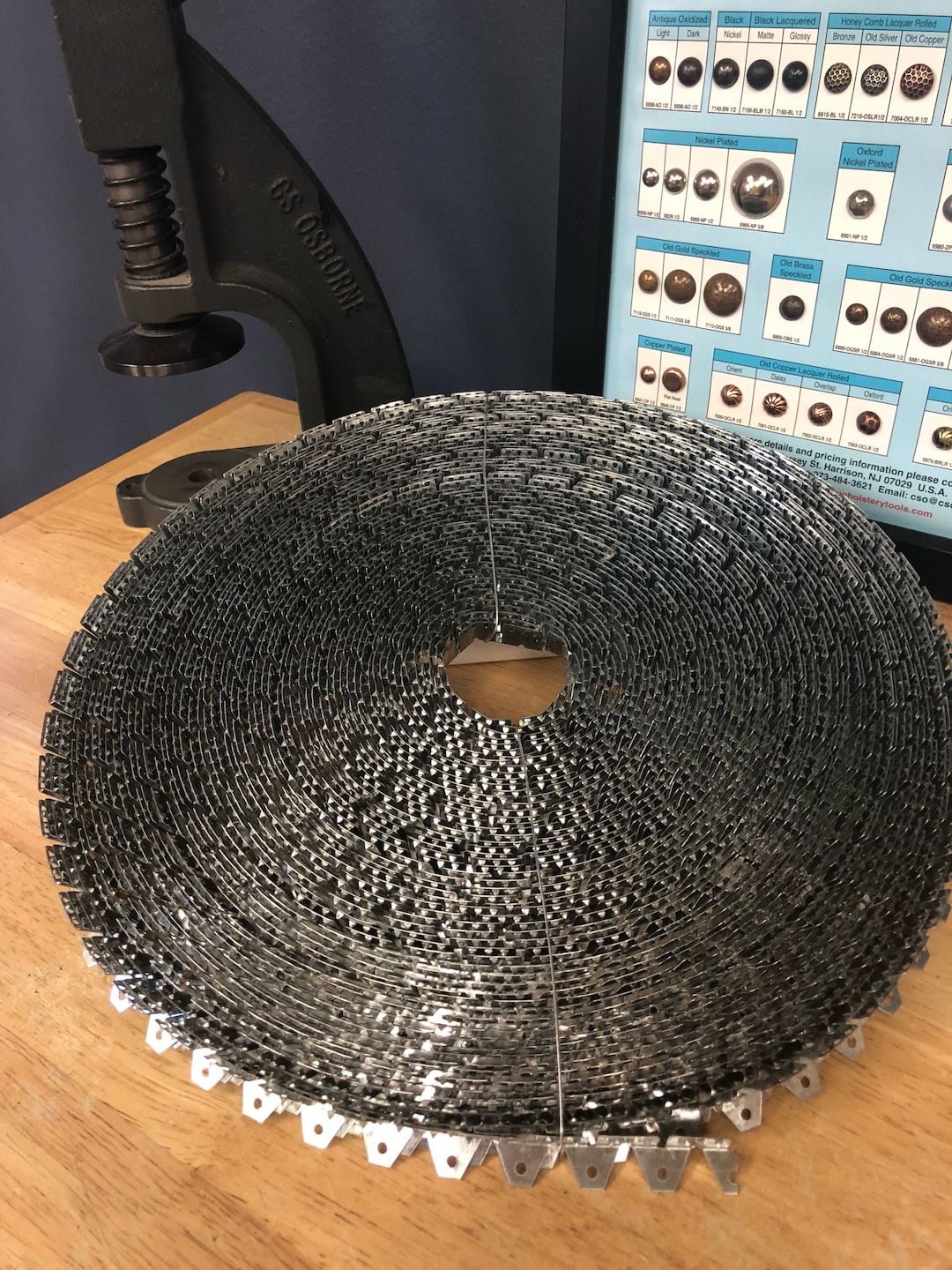 Curved Metal Upholstery Tacking Strip 100 Ft Roll - Etsy