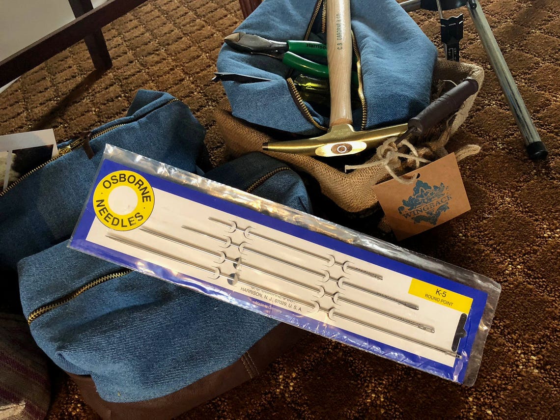 Upholstery Straight Needles Set Button Tufting Needles - Etsy