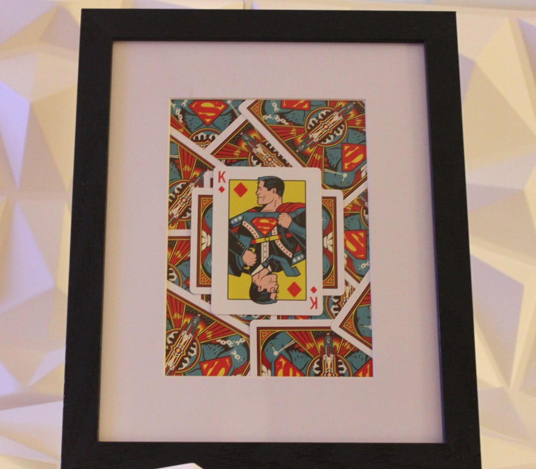 Superman King of Spades – Framed Comic Book Playing Card Art | Daily ...
