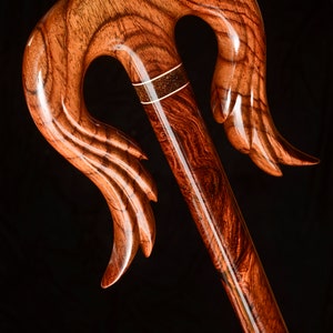 Handmade Bird Cane in Rosewood Walking Stick, Gift Idea, Wood Art - Etsy