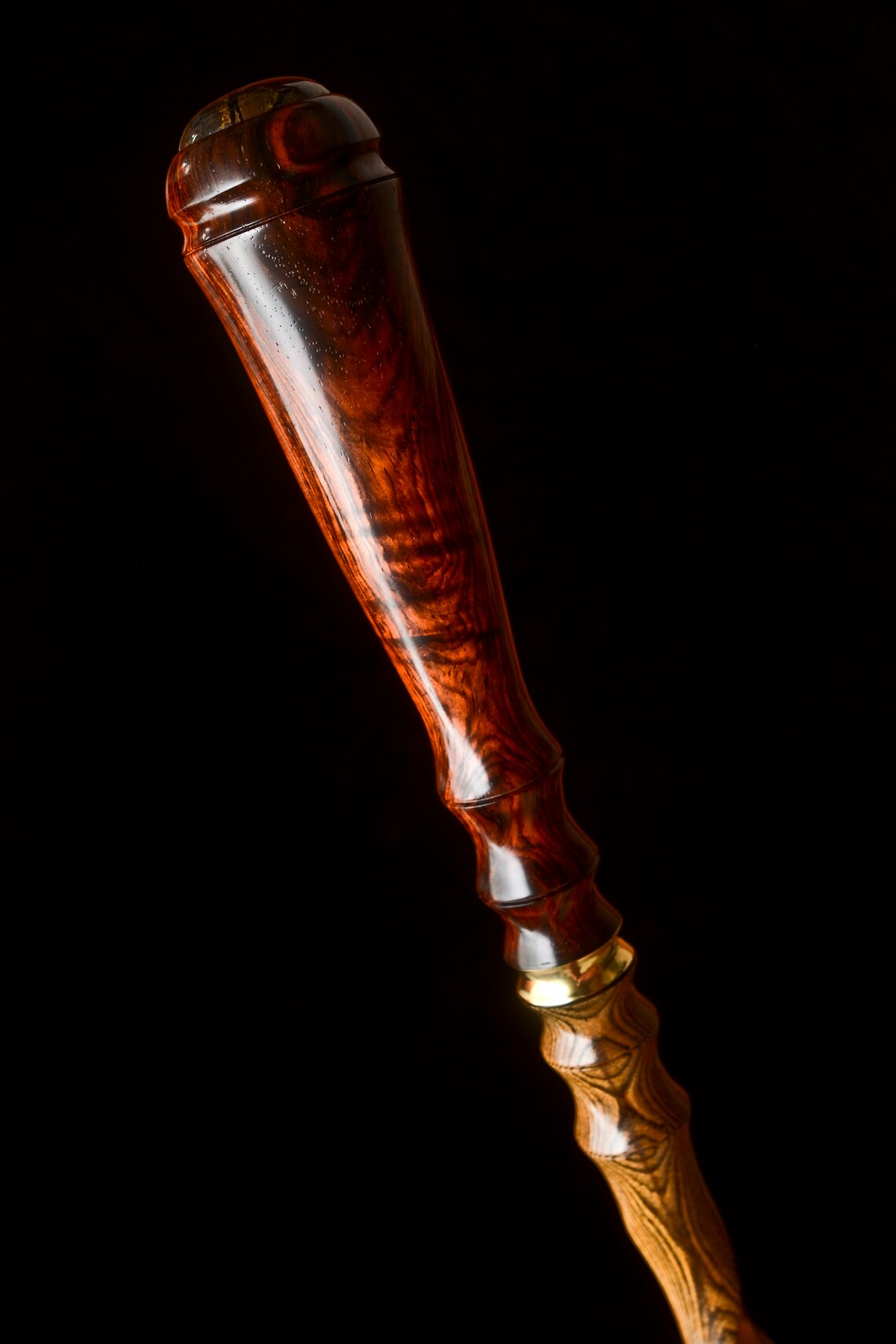 Walking Stick in Cocobolo Bocote and Jasper Walking Stick - Etsy