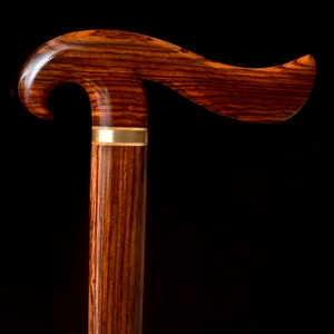 Handmade Bird Cane in Rengas Tiger and East Indian Rosewood - Walking ...