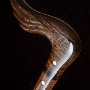 Ancient Cane in Ukrainian Bog Oak Walking Stick Gift Idea - Etsy