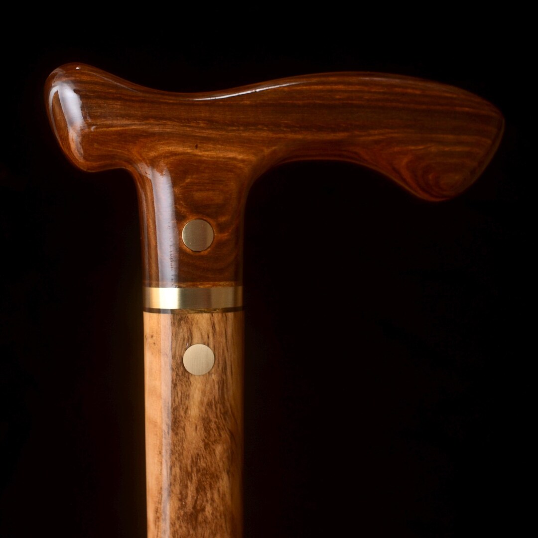 Handmade Walking Cane in Guayacan Wood genuine Lignum Vitae - Etsy