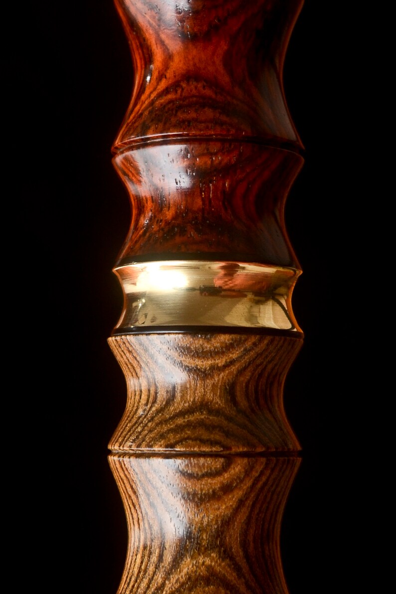 Walking Stick in Cocobolo Bocote and Jasper Walking Stick - Etsy