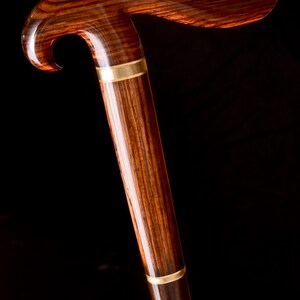Handmade Bird Cane in Rengas Tiger and East Indian Rosewood - Walking ...