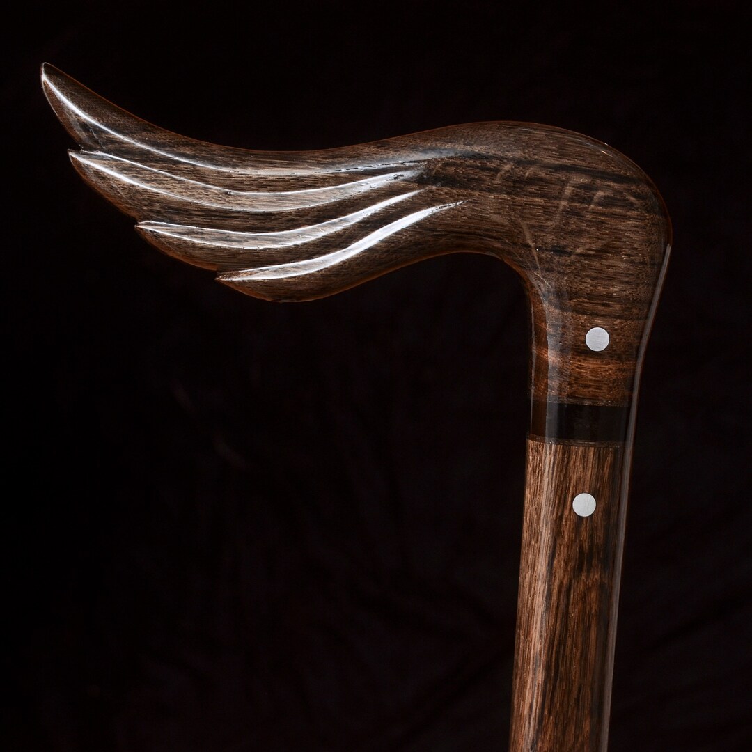 Ancient Cane in Ukrainian Bog Oak Walking Stick Gift Idea - Etsy