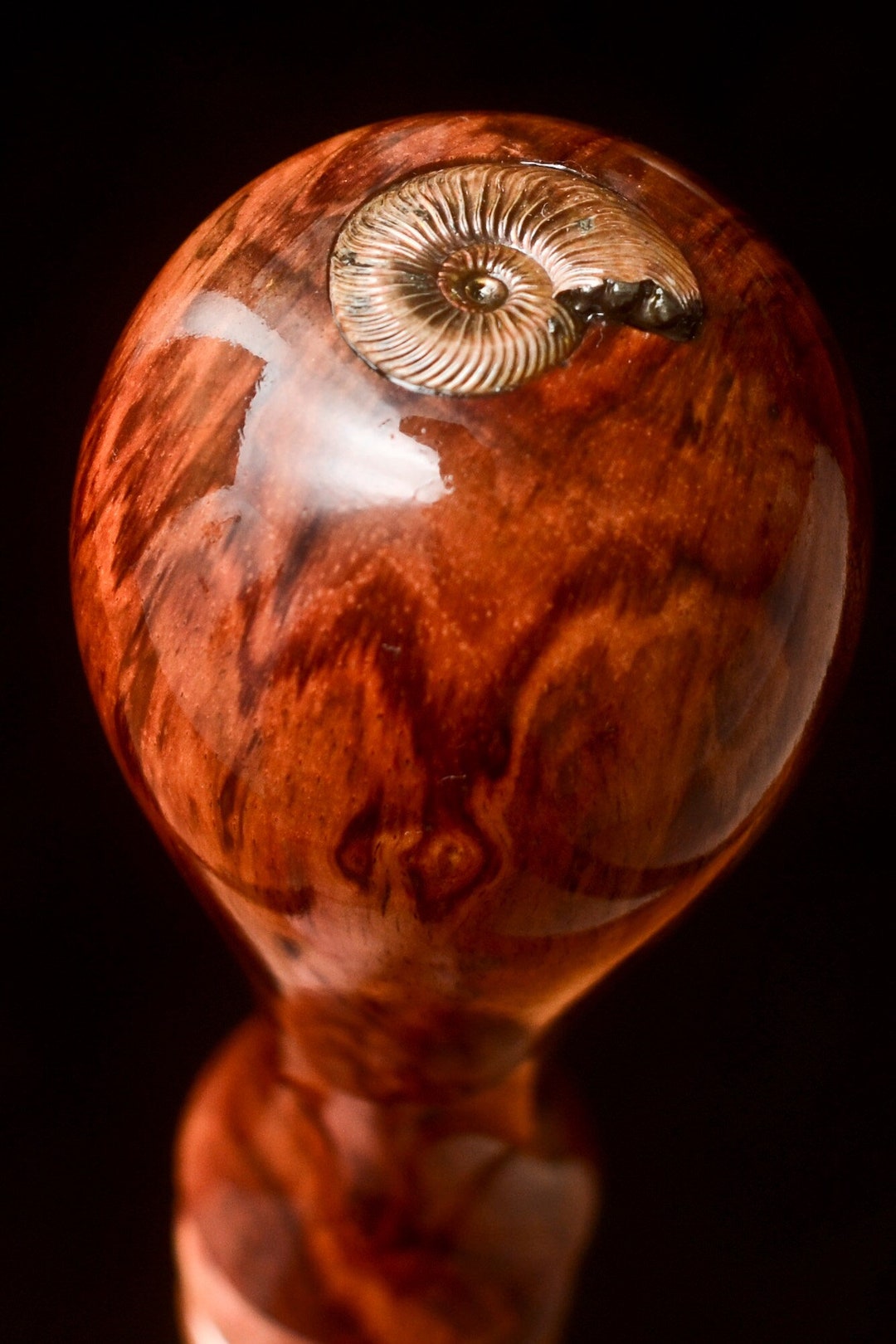 Handmade Walking Stick in Kosso and Hainan Rosewood With Copper Walking ...