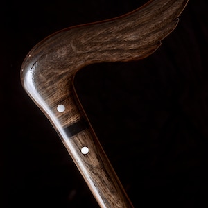 Ancient Cane in Ukrainian Bog Oak Walking Stick Gift Idea - Etsy