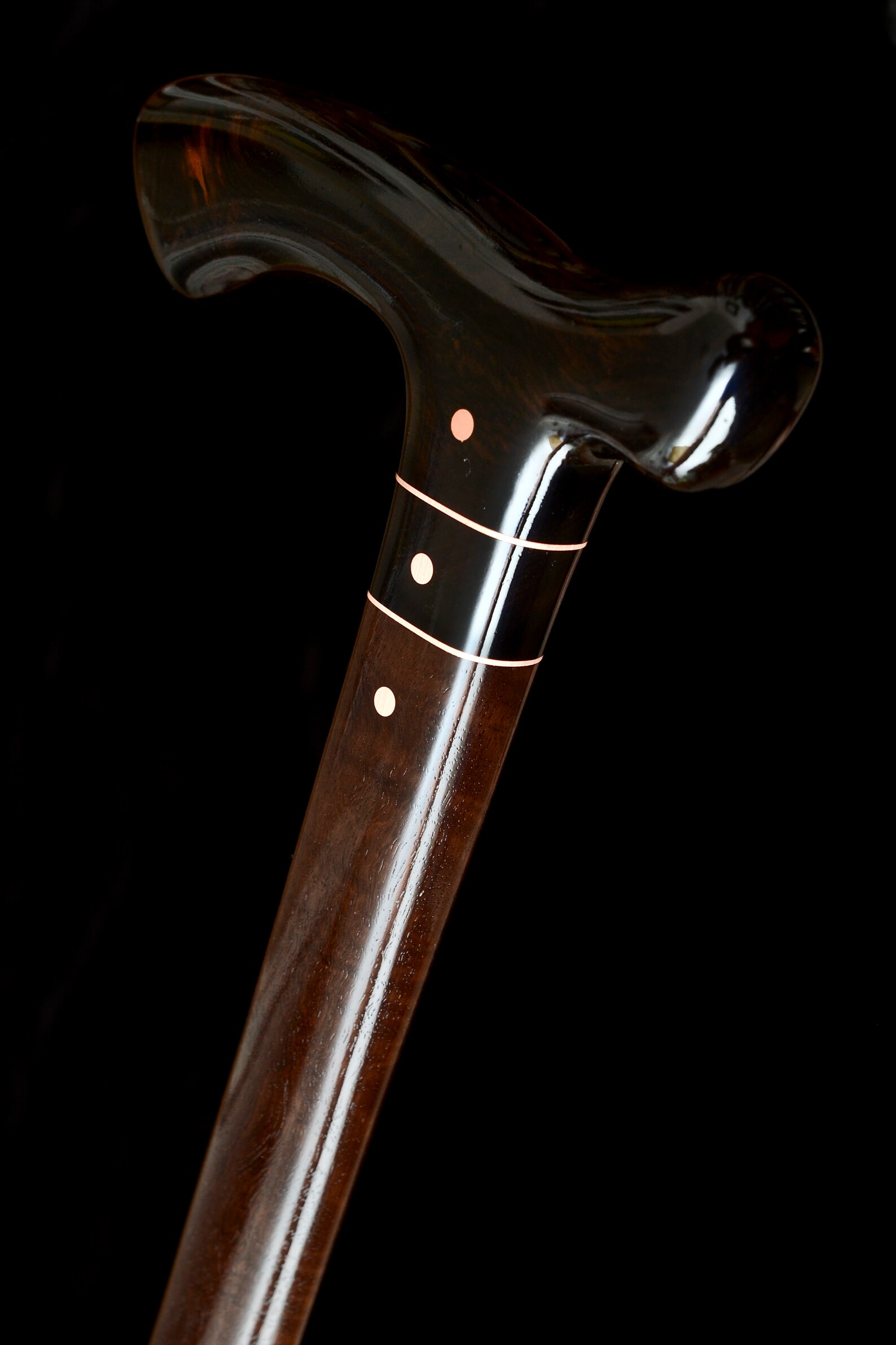 Handmade Walking Cane in African Blackwood and Mexican Ebony | Etsy