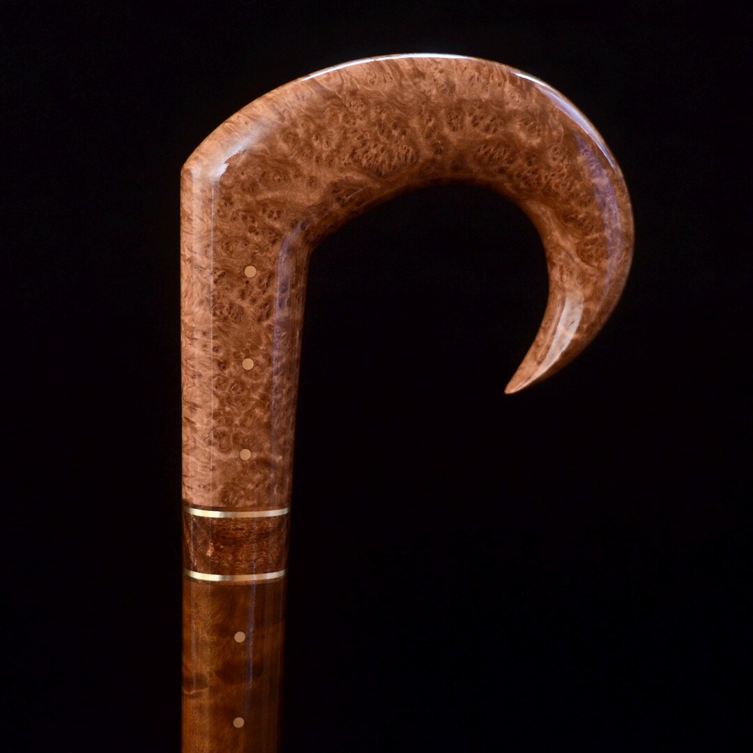 Handmade Raptor's Claw Cane in Brown Mallee Burl and Imbuia - Etsy