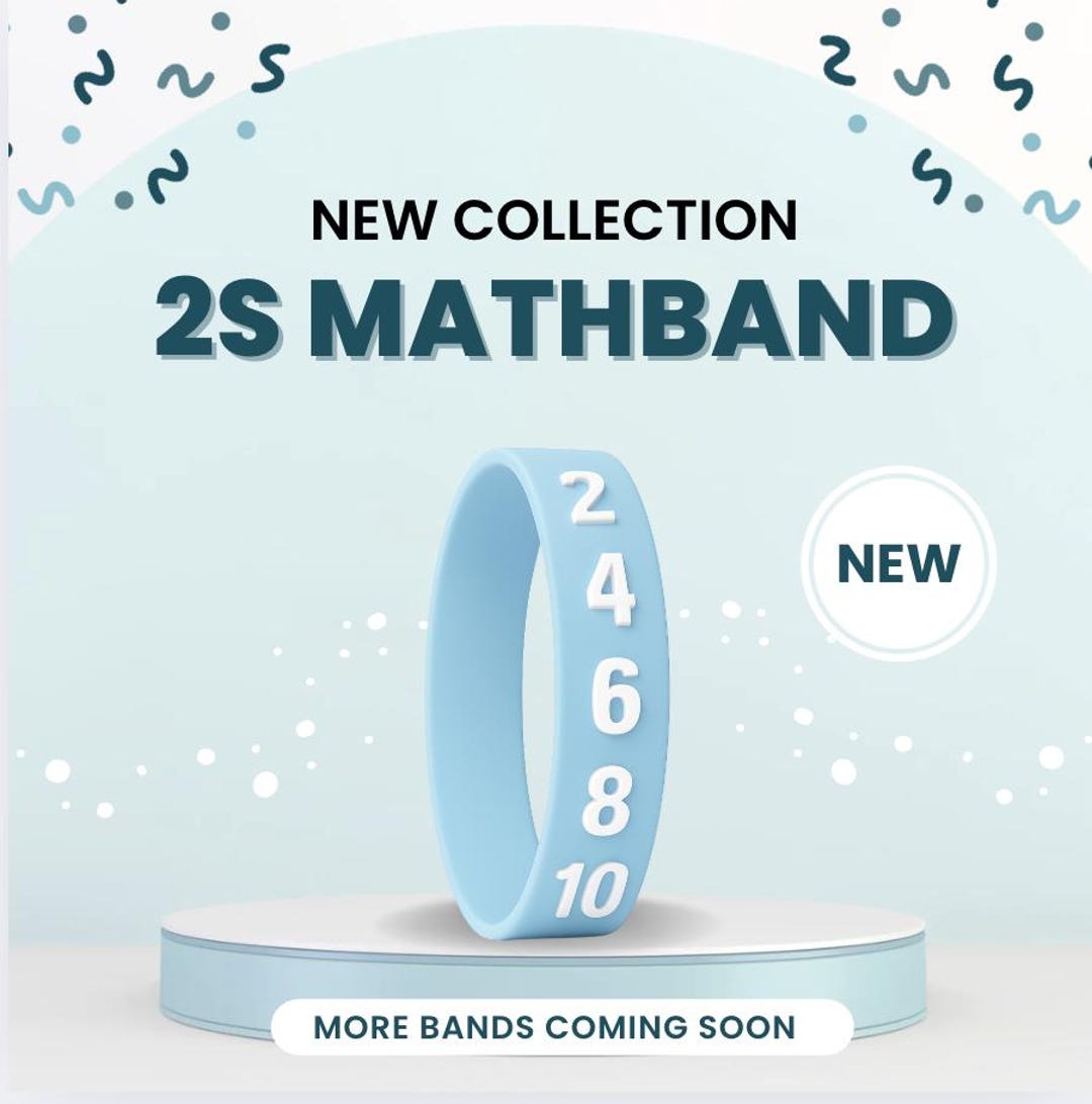 2x Skip Counting Band – Multiplication Facts Wristband – Fun Math ...