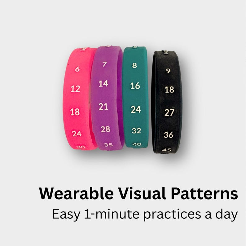 Multiplication Wristbands for Kids | Skip Counting Bracelet Set 2-12 ...