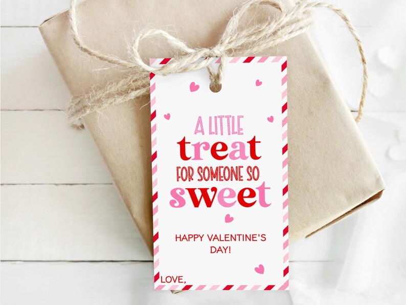 Valentines Day Favor Tag Printable, A Little Treat for Someone Sweet ...