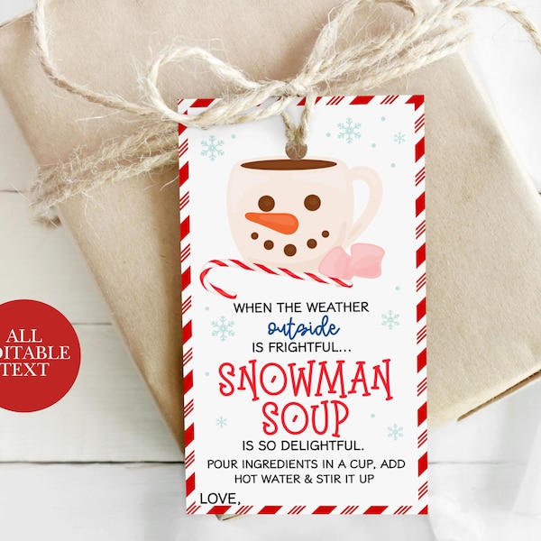 Snowman Soup - Etsy