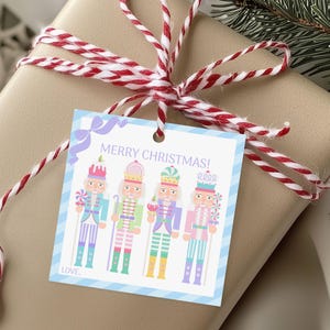 Nutcracker Christmas Favor Tag, Holiday Gift Tag Printable, Christmas ...
