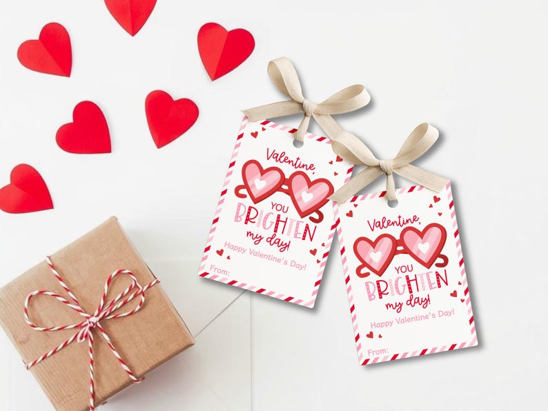 Editable Valentines Day Tag, Sunglasses Valentines Tags for Kids, You ...