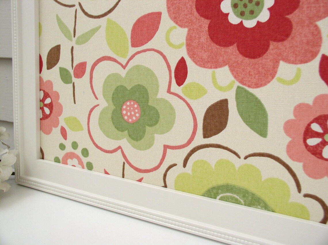 Girls Bulletin Board X-large Floral Magnetic Memo Board - Etsy