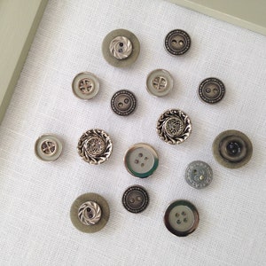 Vintage Style Button Magnets - Metallic Set of 12 Extra STRONG Magnets ...