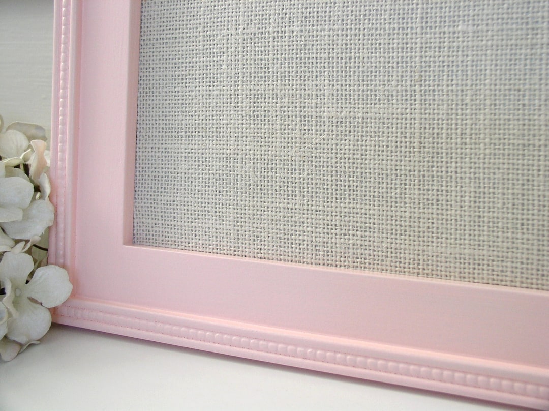 Baby Girl Nursery Pink Magnet Board - Framed Bulletin Board 14.5 X 14.5 ...