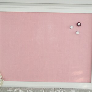 Pink Magnetic Memo Board Framed Magnet Bulletin Board With Handmade ...