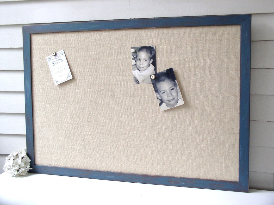 Rustic MAGNET BOARD Bulletin Board Completely Handmade Slate - Etsy