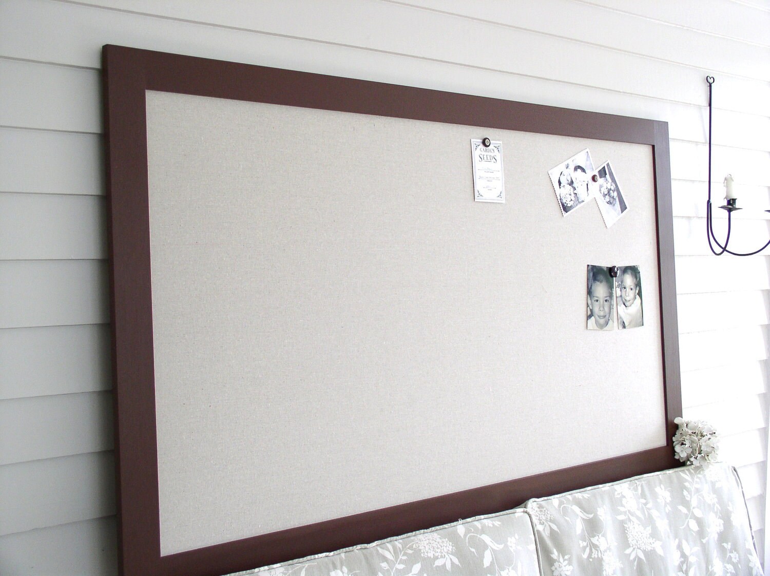 Huge Designer Magnetic Bulletin Board With Our Handmade Wood - Etsy
