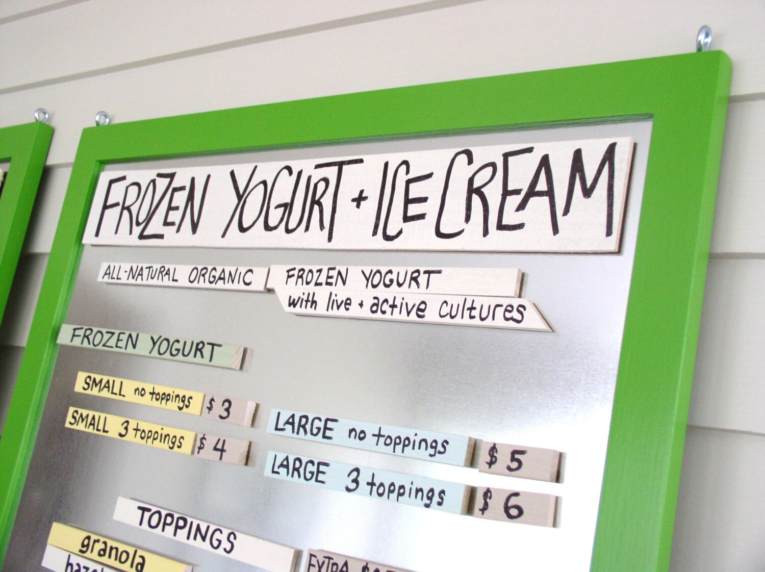 Restaurant Menu Board Sign Custom Handmade Wood Frame - Etsy