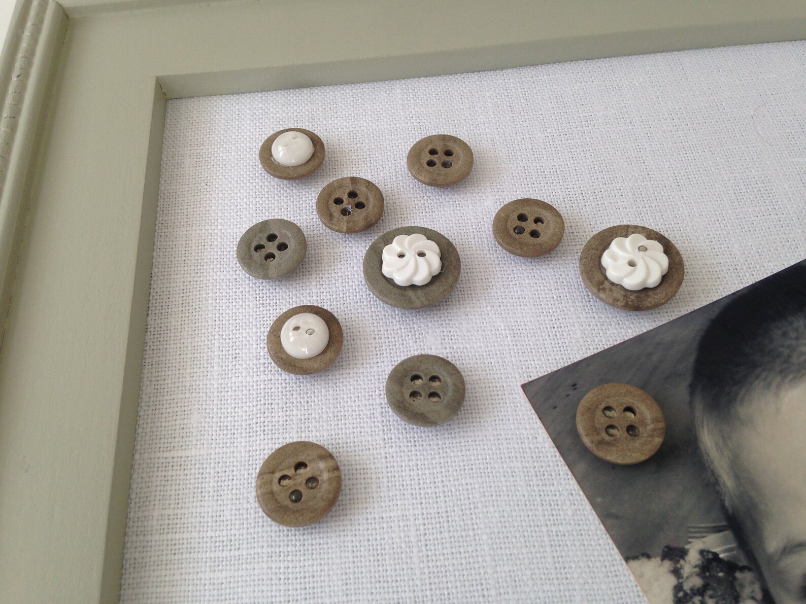 Strong Magnets Vintage Button Style Barnwood Weathered Gray and Brown ...