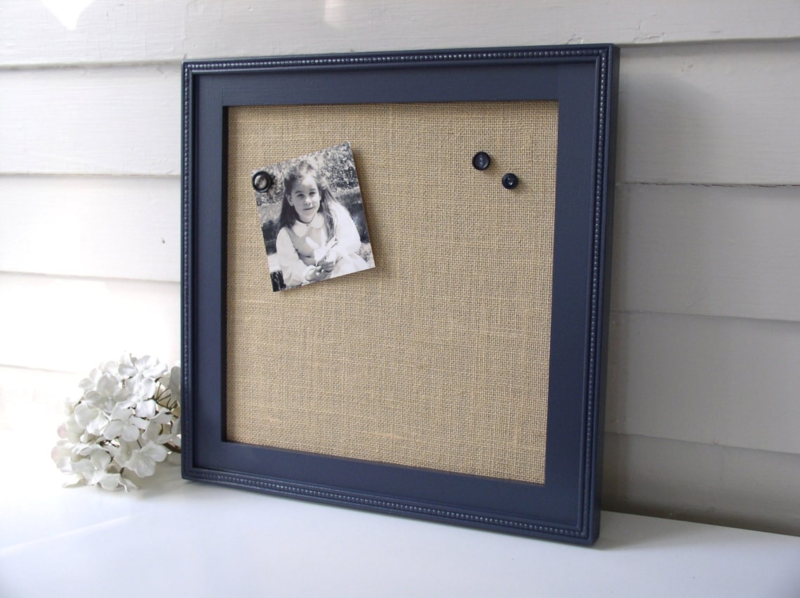 Boys Navy Blue Magnet Board Framed Bulletin Board 14.5 X | Etsy