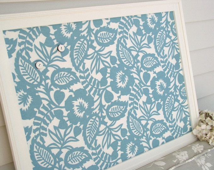 Magnet Board - Bulletin Board Framed Magnetic Board in Tuquiose Aqua ...