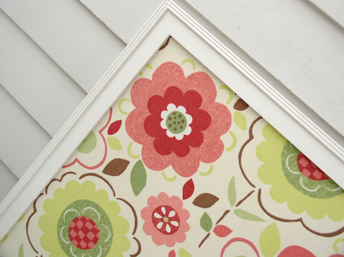 Girls Bulletin Board X-large Floral Magnetic Memo Board - Etsy