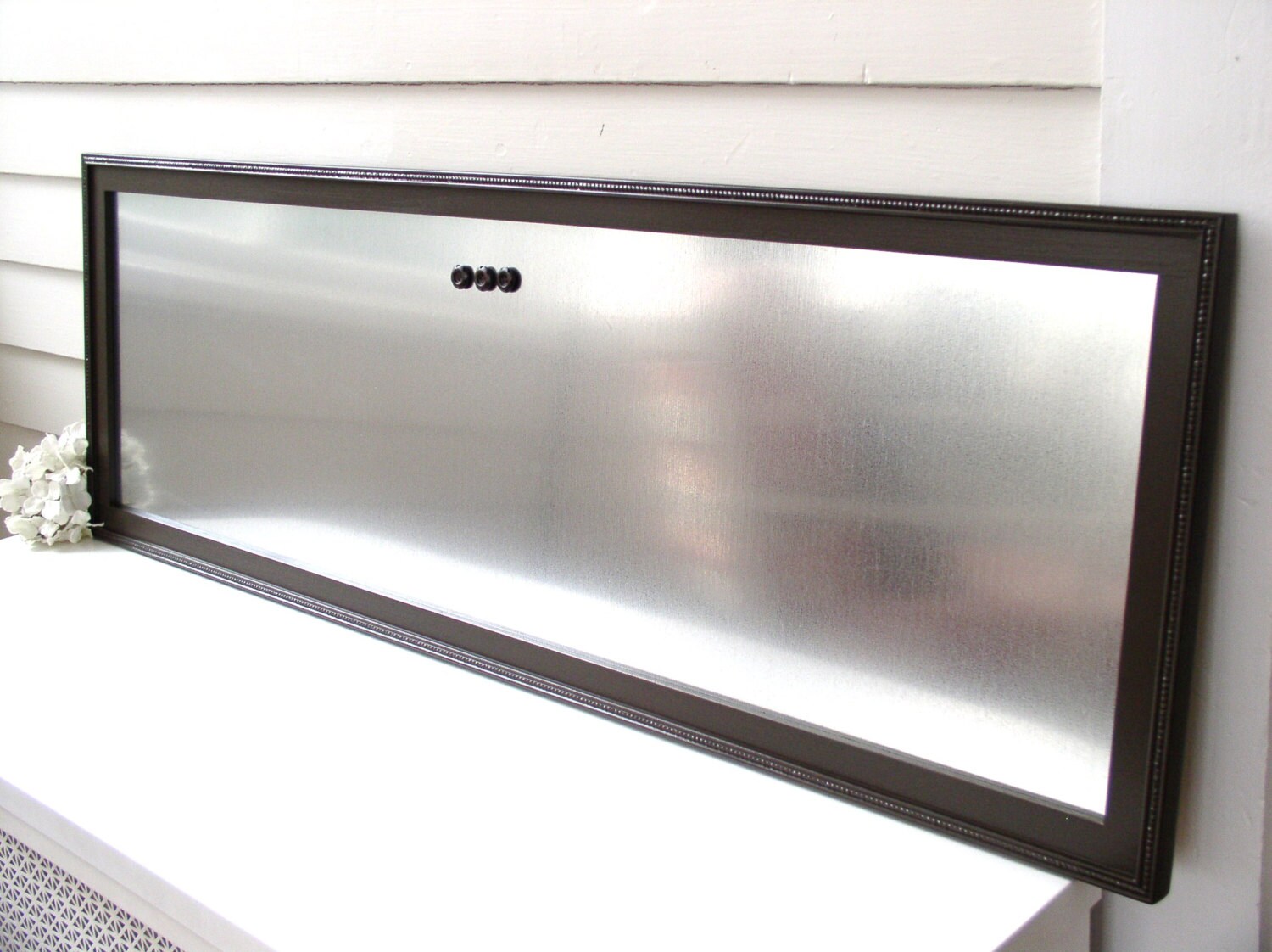 Long Office Bulletin Board Steel Dry Erase and Magnetic | Etsy