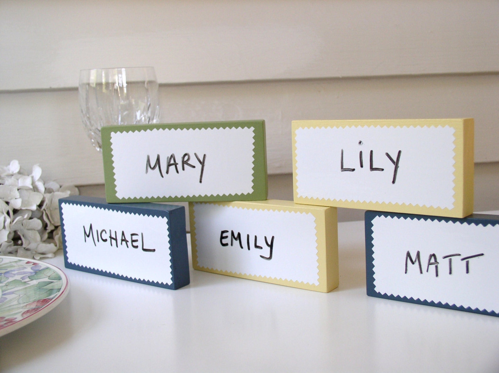 Buffet Table Signs Menu Labels Dry Erase or Chalkboard Blocks - Etsy Canada
