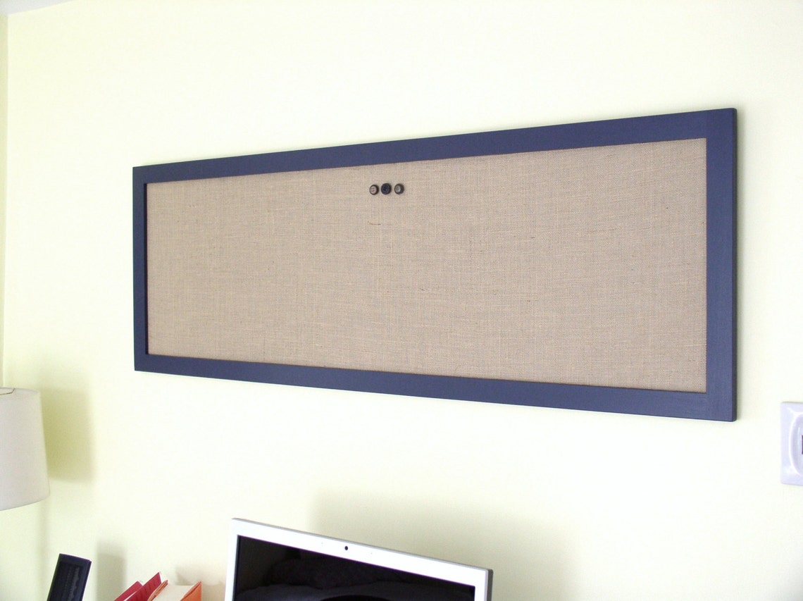 Extra Long Burlap Bulletin Board 17.5 X 50 in Navy Blue - Etsy