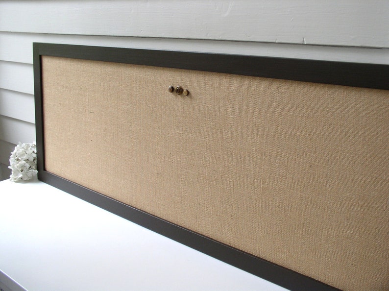 Extra Long Solid Wood Burlap Bulletin Board 17.5 X 50 in - Etsy