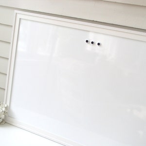 DRY ERASE Whiteboard, Extra Large MAGNETIC Board, Solid Wood Framed ...