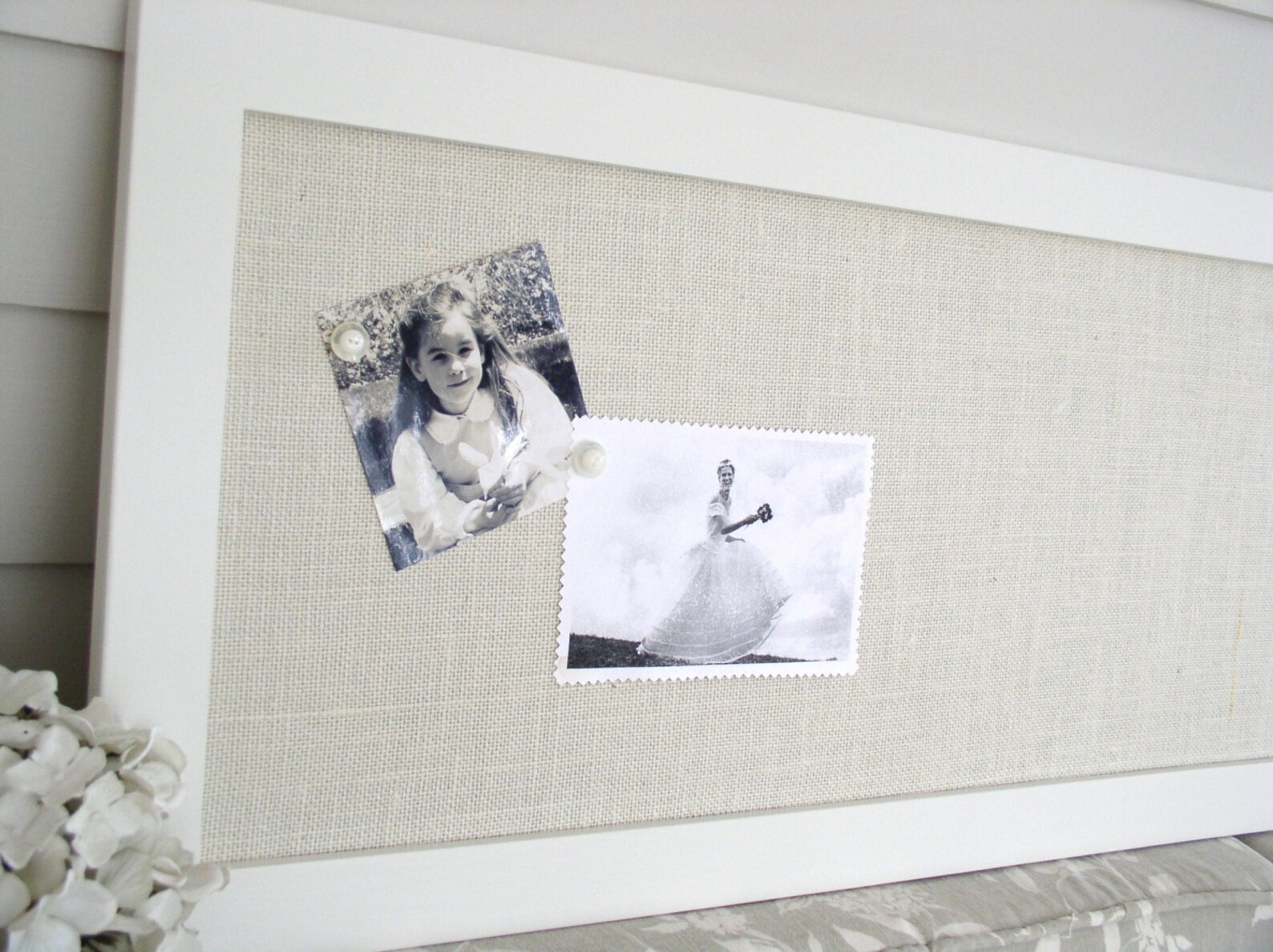 Extra Long Burlap Bulletin Board Creamy White Neutral - Etsy