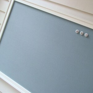 HUGE Slate Blue Fabric Magnetic Bulletin Board - Magnet Board for Girls ...