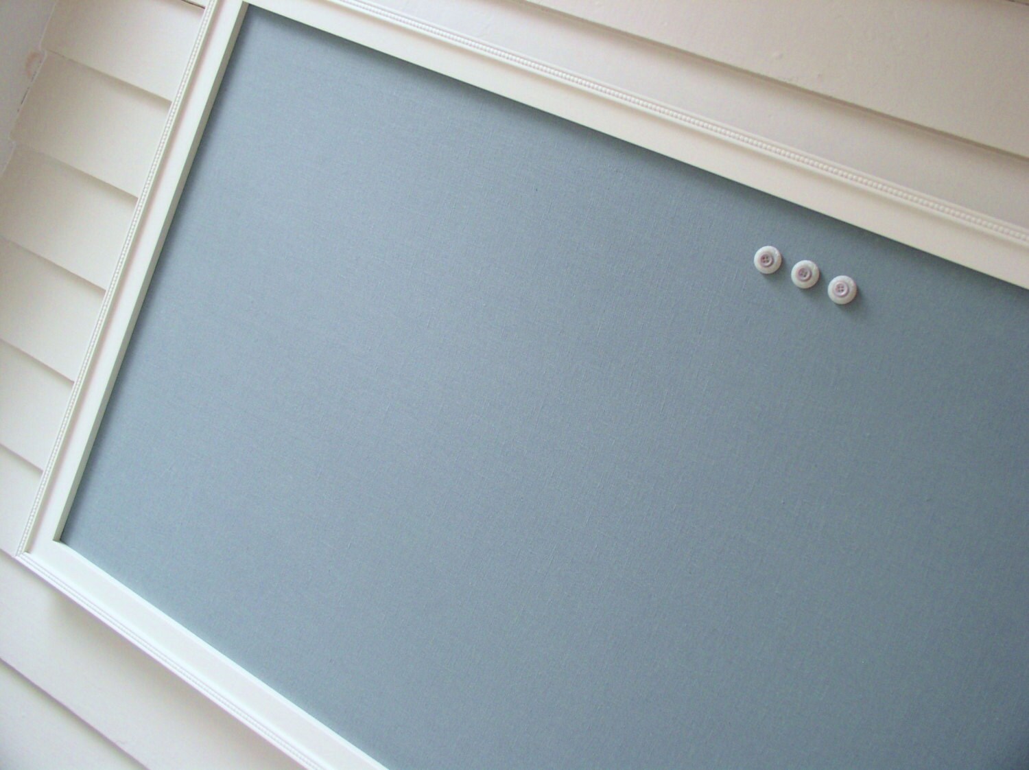 HUGE Slate Blue Fabric Magnetic Bulletin Board Magnet Board | Etsy