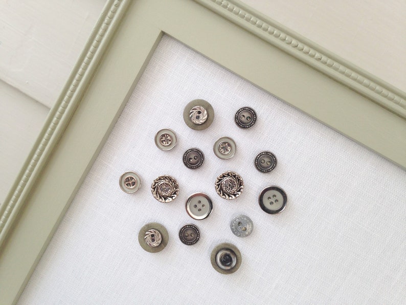 Vintage Style Button Magnets - Metallic Set of 12 Extra STRONG Magnets ...
