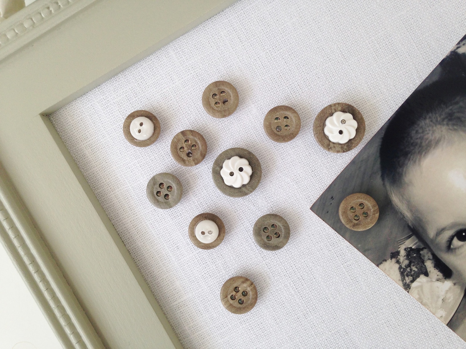 Strong Magnets Vintage Button Style Barnwood Weathered Gray and Brown ...