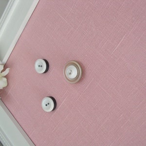 Pink Magnetic Memo Board Framed Magnet Bulletin Board With Handmade ...