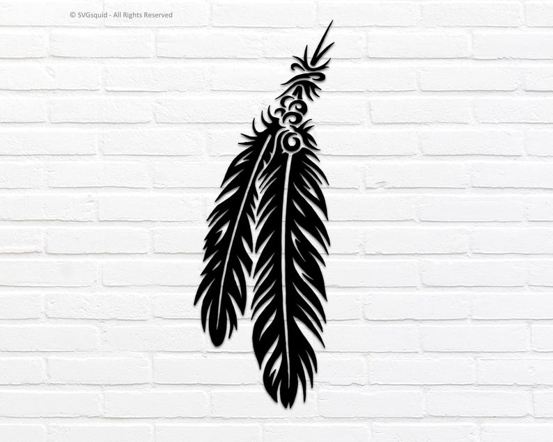 Feathers SVG Design: Native American Clipart Cut File (digital Download ...