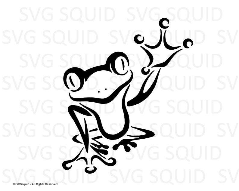 Tribal Tree Frog SVG: Waving Frog Cut File (digital Download) - Etsy