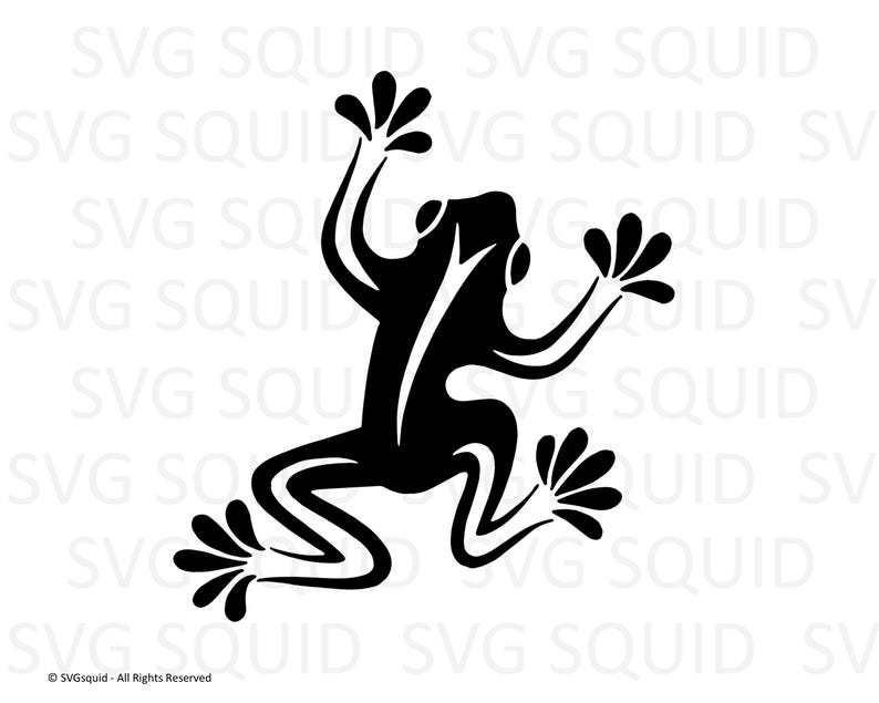 Tree Frog SVG Design: Cut File for Cricut Silhouette Cameo, Cute Frog ...