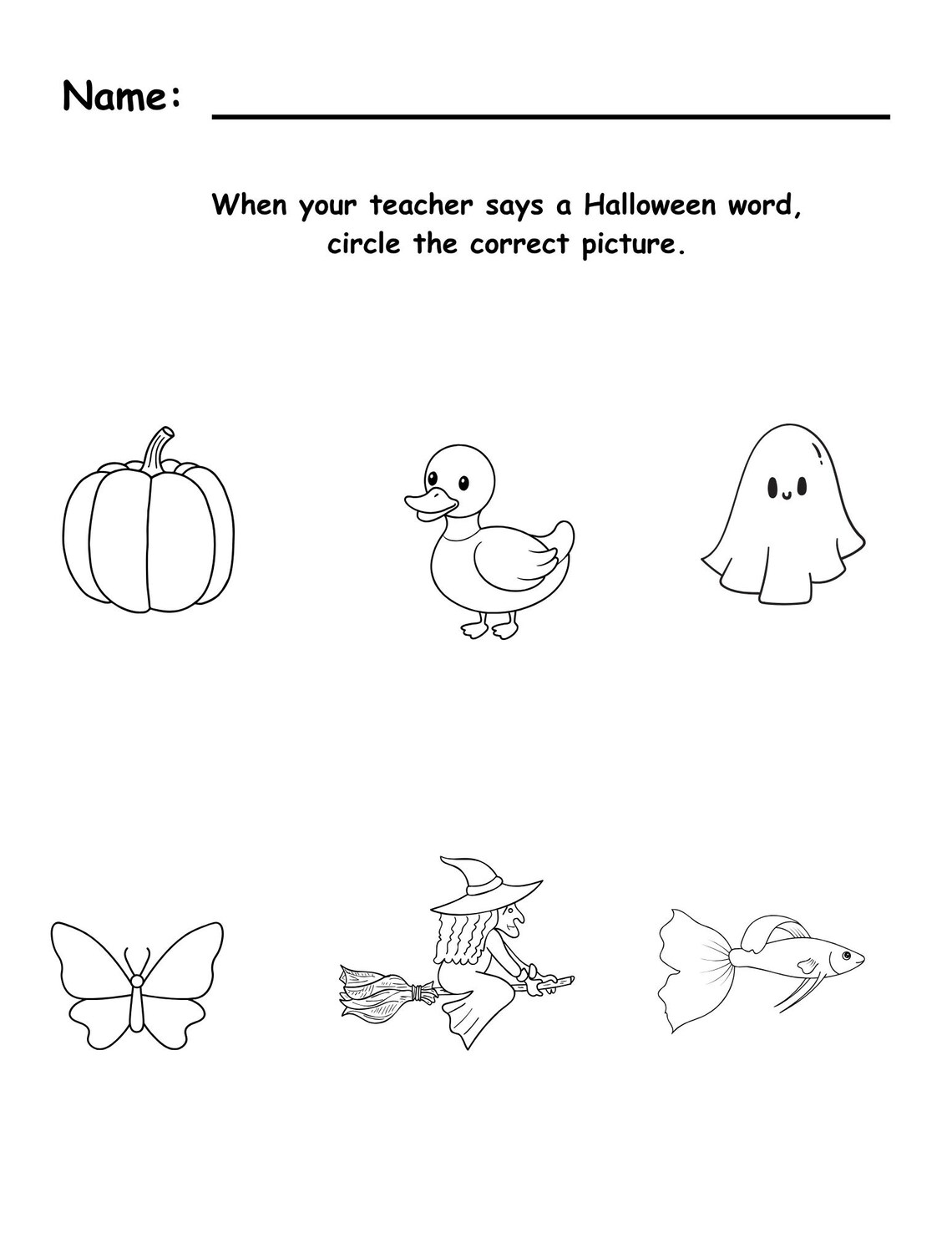 Halloween & Fire Safety Preschool Worksheets – Ages 4-5 (printable PDF ...