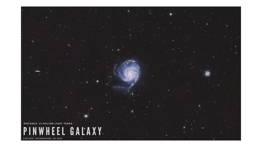 DIGITAL - Pinwheel Galaxy Space Photo Taken From Oxfordshire - Etsy