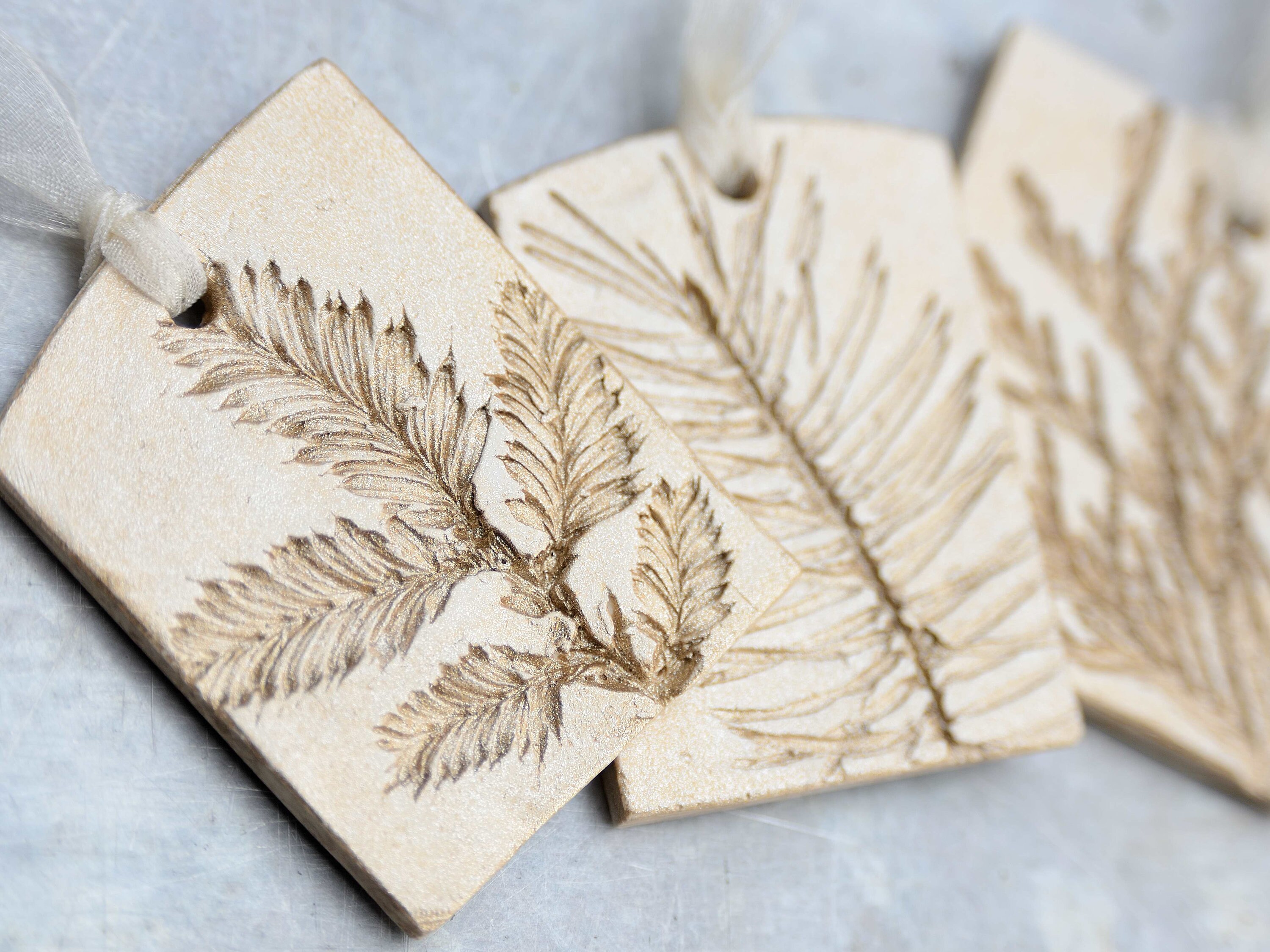 Ceramic Ornaments With Nature Inspired Natural Evergreen - Etsy Canada
