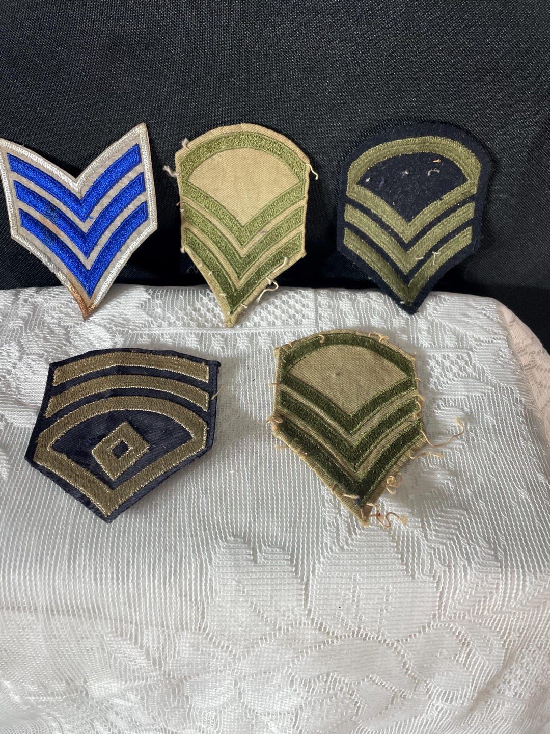 Vintage Us Army Staff Sargent Rank Patches 5 Pc - Etsy